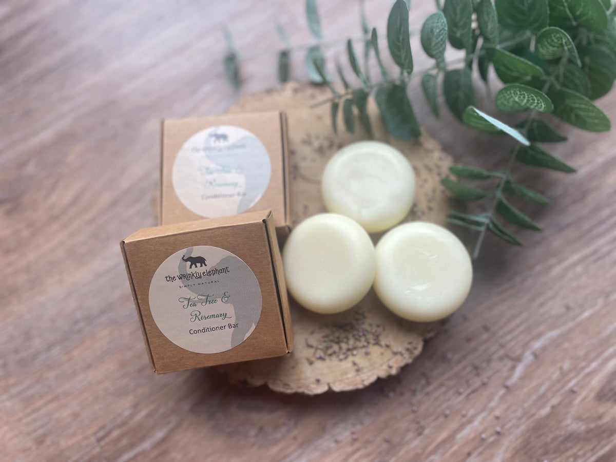 Tea Tree & Rosemary Conditioner Bar – The Wrinkly Elephant Company