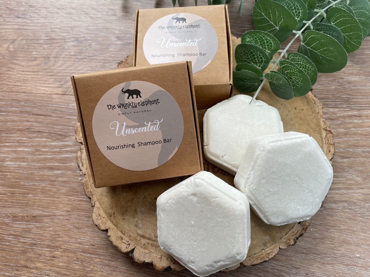Unscented Nourishing Shampoo Bar – The Wrinkly Elephant Company